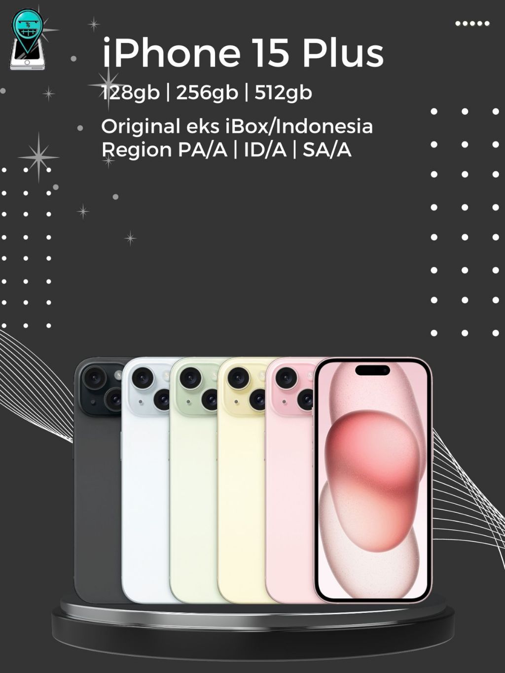 Jual HANDPHONE IP 15 PLUS 128GB 256GB 512GB SECOND ORIGINAL FULLSET EX ...