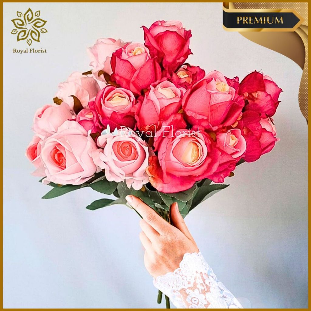 Jual Bunga Mawar Kuncup Super Jumbo Cabang 10/Bunga Mawar Kuncup ...