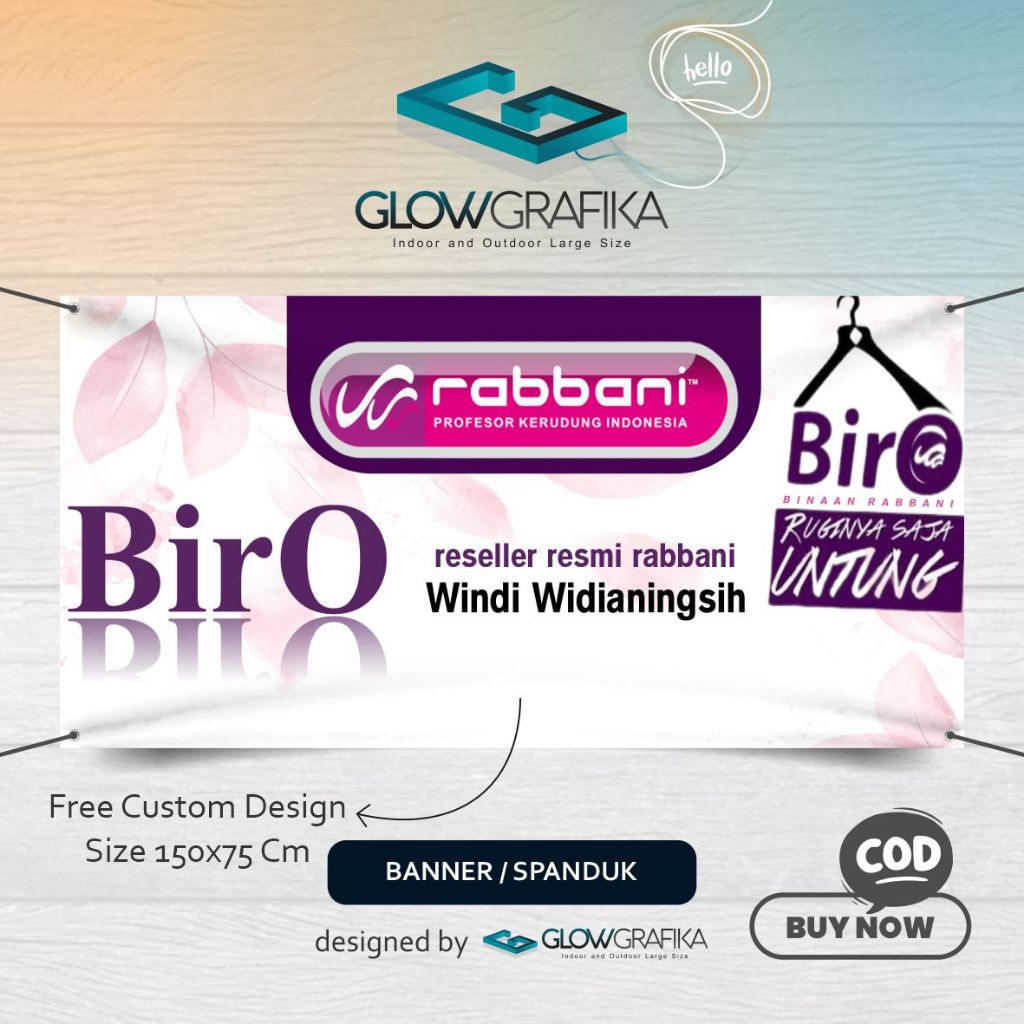 Jual Cetak Spanduk Banner Reseller Rabbani | Shopee Indonesia