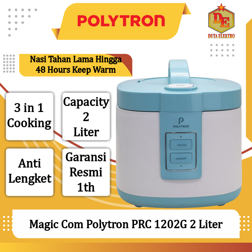 Jual Magic Com Polytron PRC 1202G 2 Liter | Shopee Indonesia