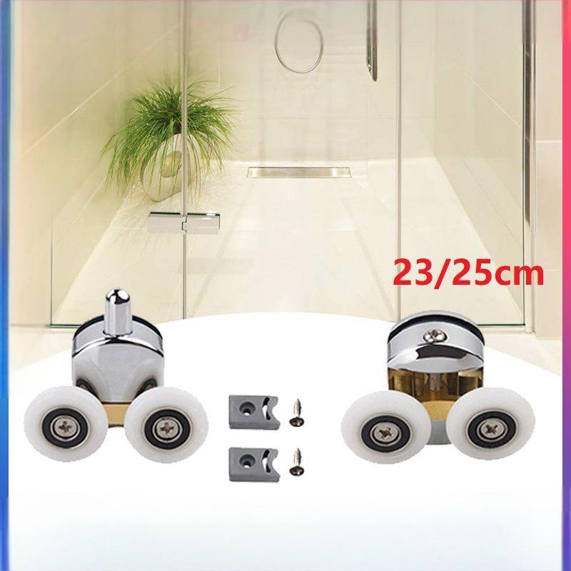 Jual Roda Pintu Shower 2pcs Roda Kamar Mandi Kaca 23/25mm Roda Kamar ...