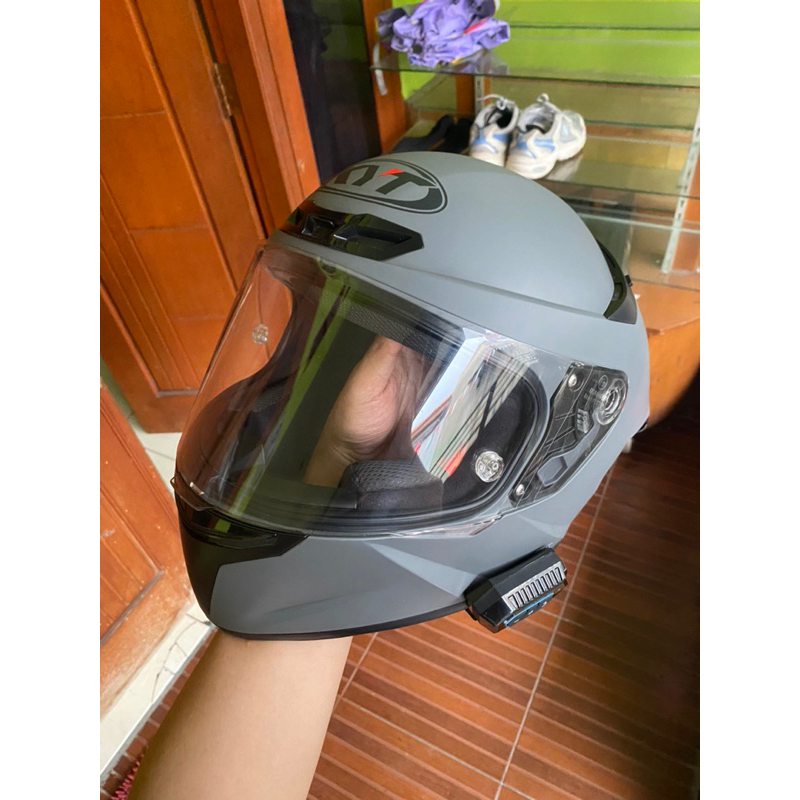 Jual KYT TTC GORILA GREY + INTERCOM | Shopee Indonesia