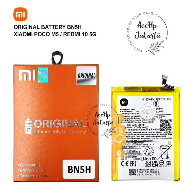 Jual Baterai Batre Redmi 10 5G / Poco M5 / Redmi Note 11E BN 5H BN5H ...