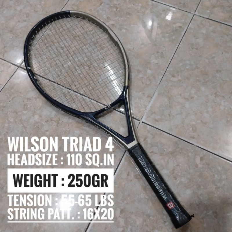 Jual Raket Tenis Wilson Triad 4 | Shopee Indonesia