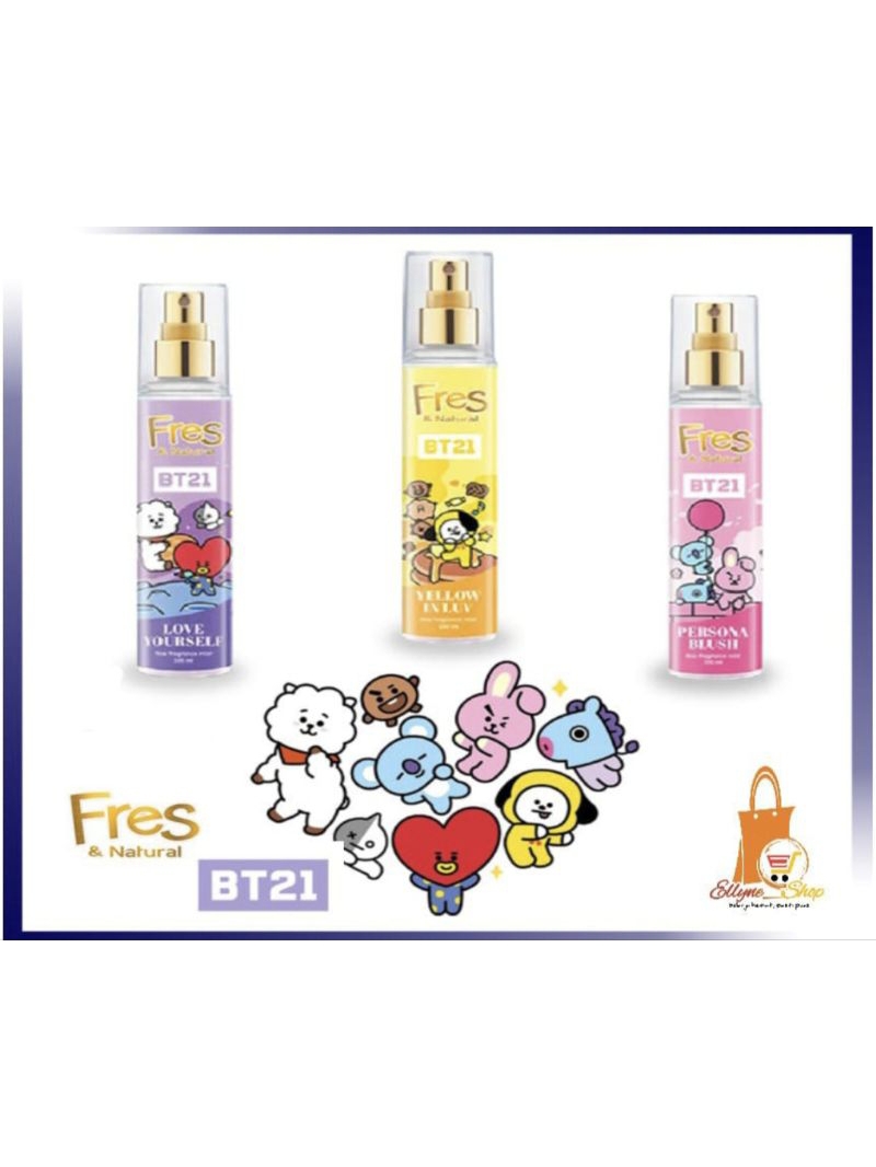 Jual FRES & NATURAL SPRAY COLOGNE - BT21 COLLECTION 100 ml | Shopee ...