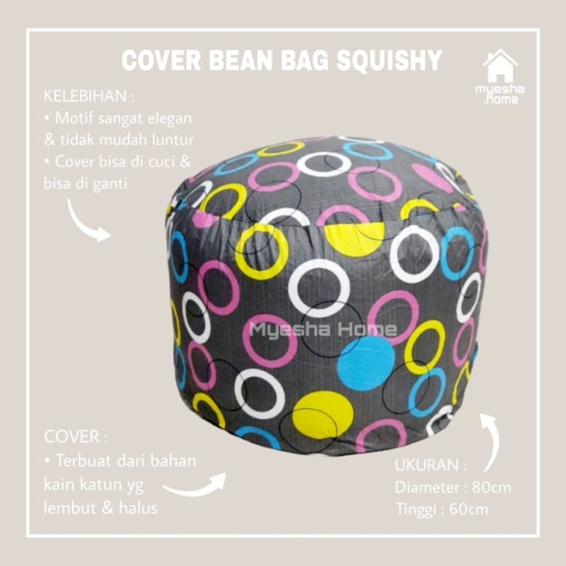 Jual Cover Sofa Bean Bag Squishy Bulat Oval / Sarung Sofa Bean Bag Squishy SQY55 | Shopee Indonesia