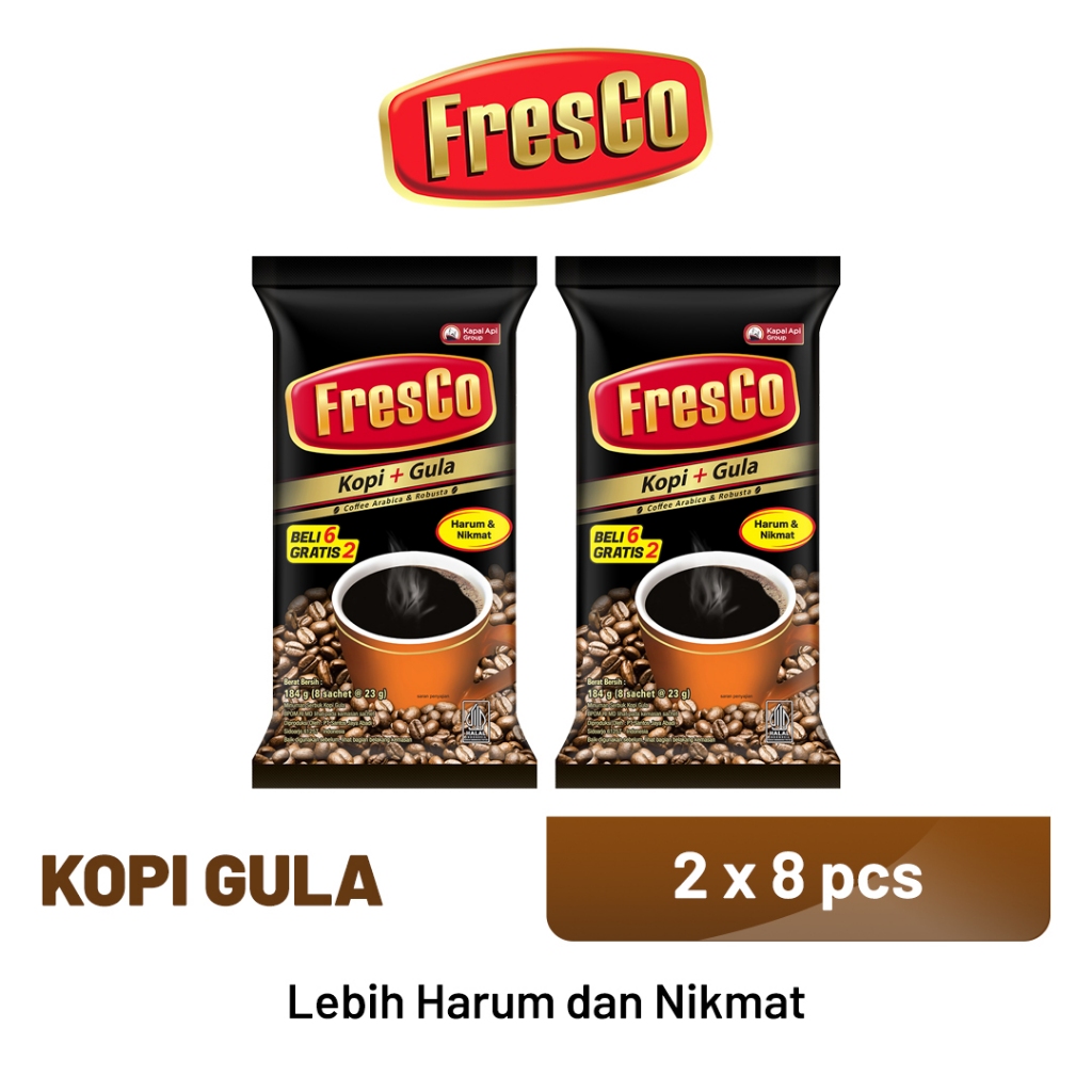 Jual FRESCO Gula 2 Bag (8 x 23 gr) | Shopee Indonesia