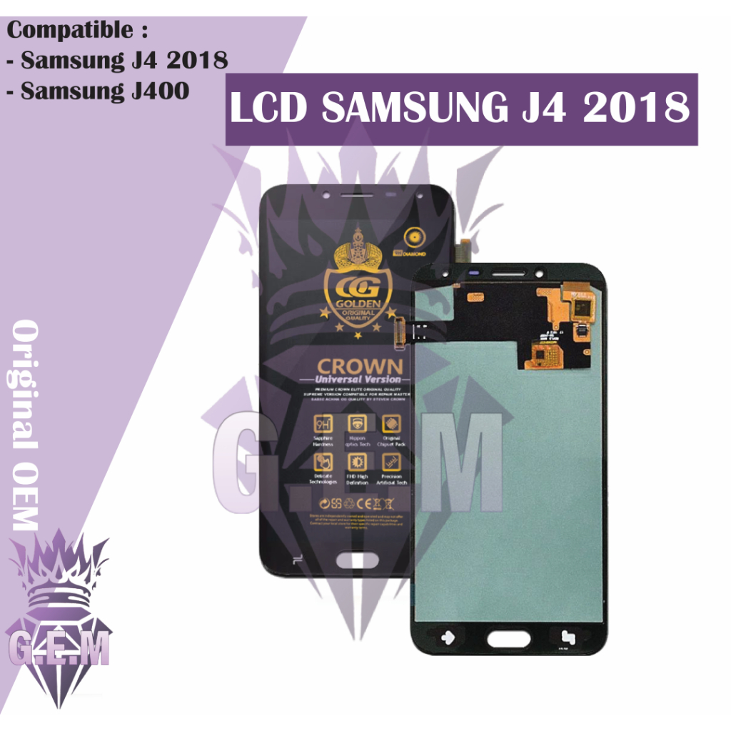 Jual LCD SAMSUNG J4 2018 / J400 TOUCHSCREEN FULLSET COMPLETE ORIGINAL ...