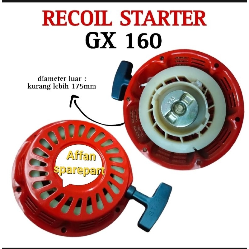 Jual Recoil Starter Tarikan Engkol Recoil Stater Mesin Gx160 Gx200 | Shopee Indonesia