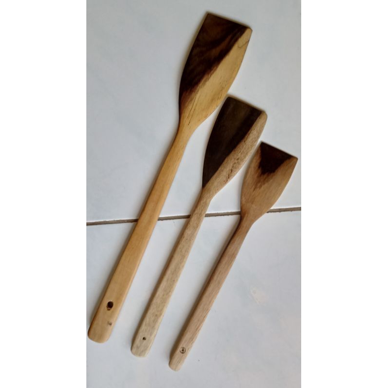 Jual Spatula kayu/sutil kayu/sotil kayu/sodetan kayu | Shopee Indonesia