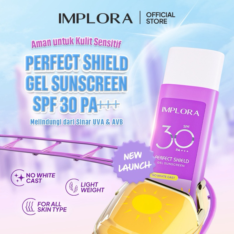 Jual IMPLORA PERFECT SHIELD GEL SUNSCREEN SPF 30 PA+++ (50 ml/NEW ...