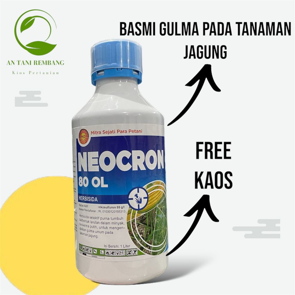 Jual NEOCRON 1 LITER + BONUS FREE KAOS- HERBISIDA SELEKTIF JAGUNG ...