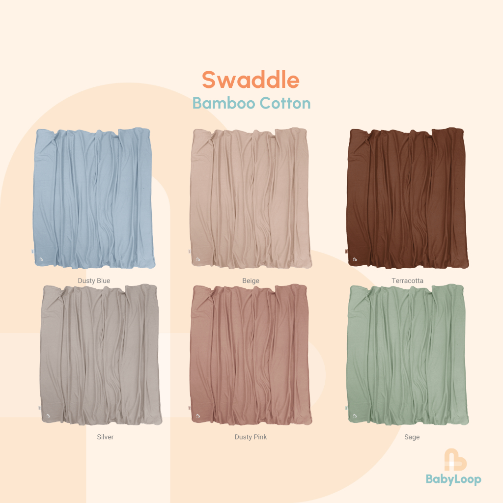 Jual Kain Bedong Bayi - Baby Swaddle Bamboo Cotton - Baby Loop | Shopee ...