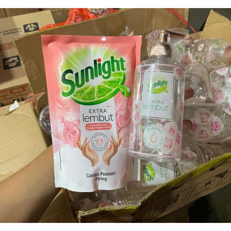 Jual Sunlight Sabun Cuci Piring Extra Lembut Rhamno Moisturizer 625ml ...