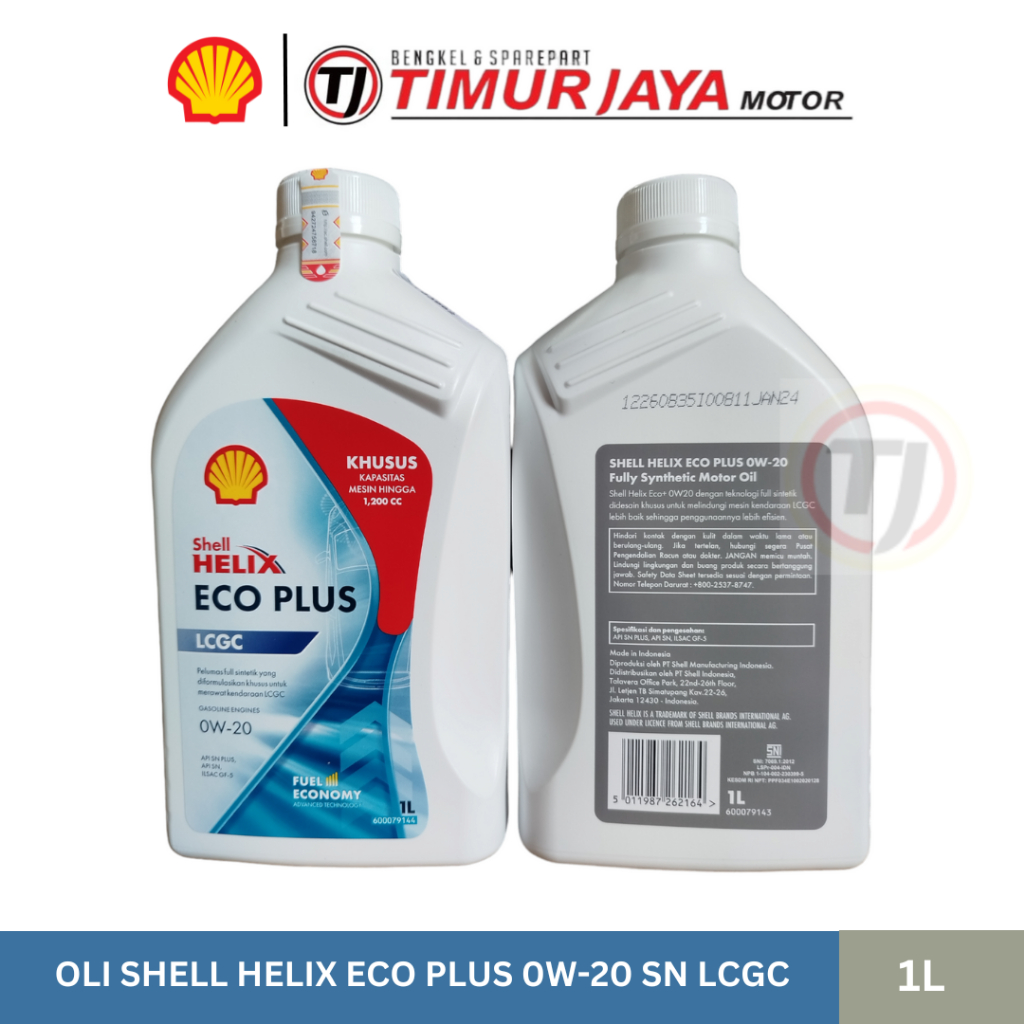Jual OLI SHELL HELIX ECO PLUS 0W-20 SN 1L LCGC kode 793962 | Shopee ...