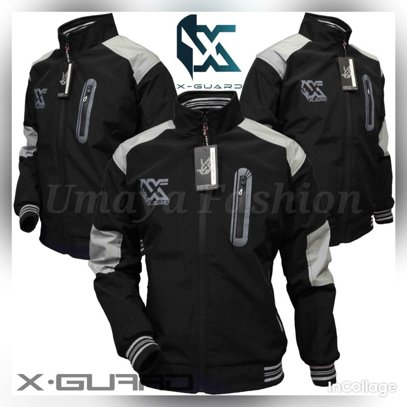 Jual X-Guard Jacket Motor Bahan Bonding Leher tinggi dan Jacket Pria ...