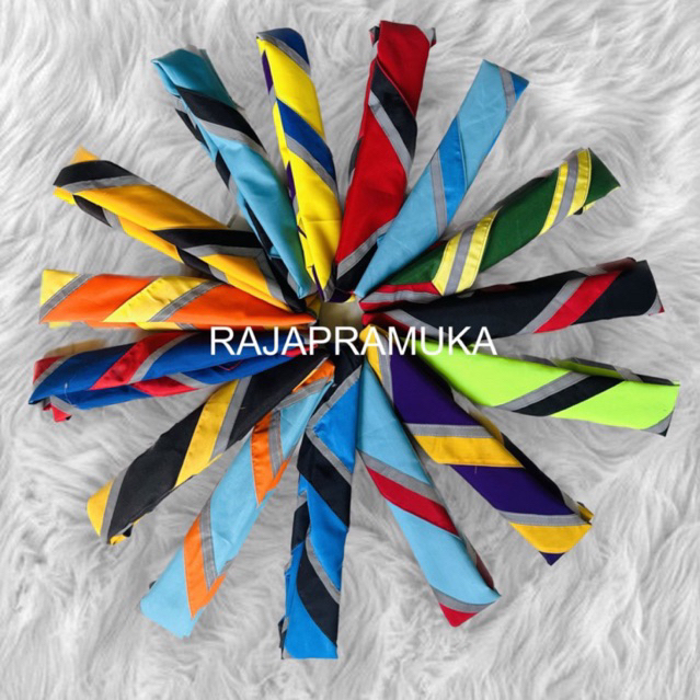 Jual Scraf Pramuka Menyala Scarf syal Pramuka Skraf Polos nyala Bahan ...