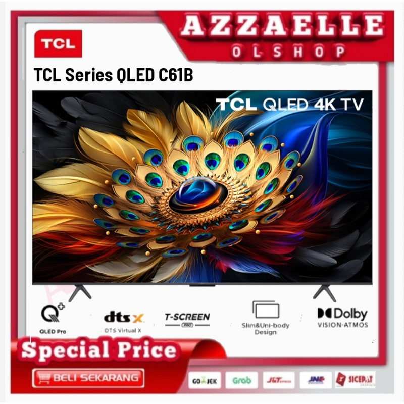 Jual TCL 43C61B QLED 4K UHD Smart Google Digital HDR TV Dolby Vision ...