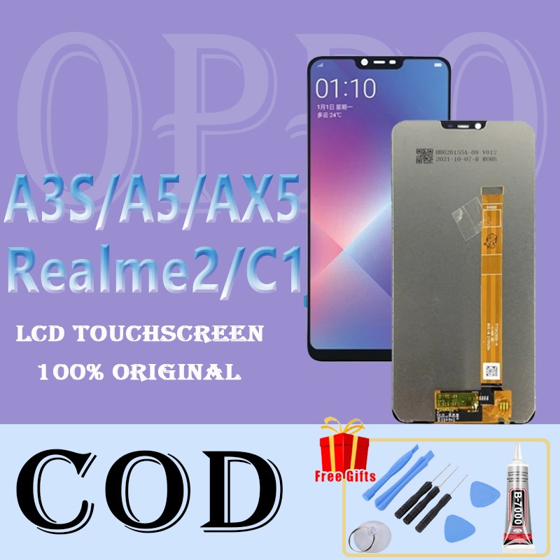 Jual [ORIGINAL] LCD OPPO A3S A5 AX5 RC1 R2 FULLSET TOUCHSCREEN GARANSI RESMI BISA GROSIR ...