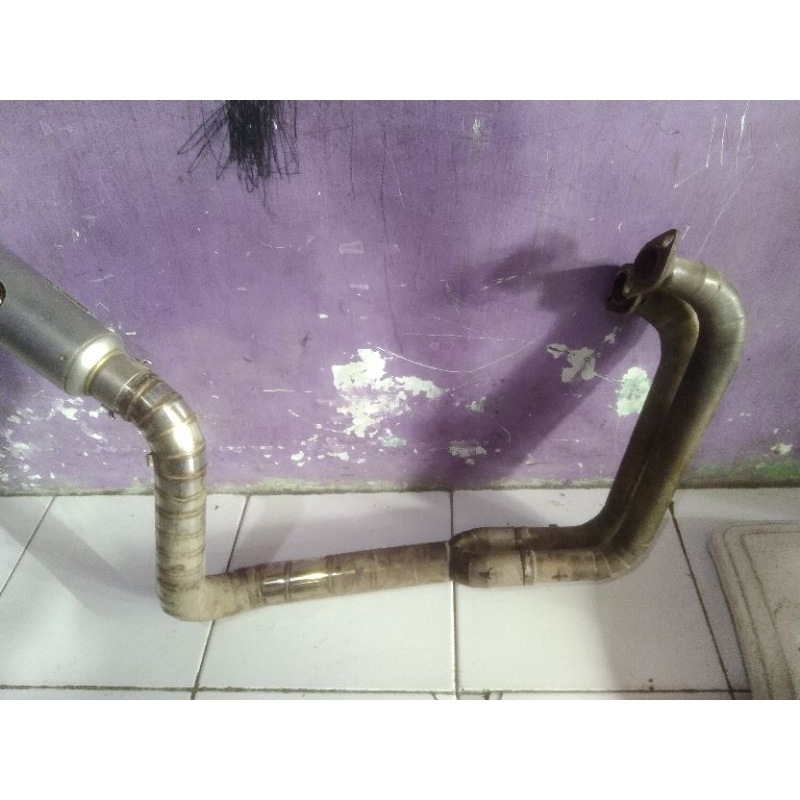 Jual knalpot original proliner fullsistem ninja 250 fi z250 double ...