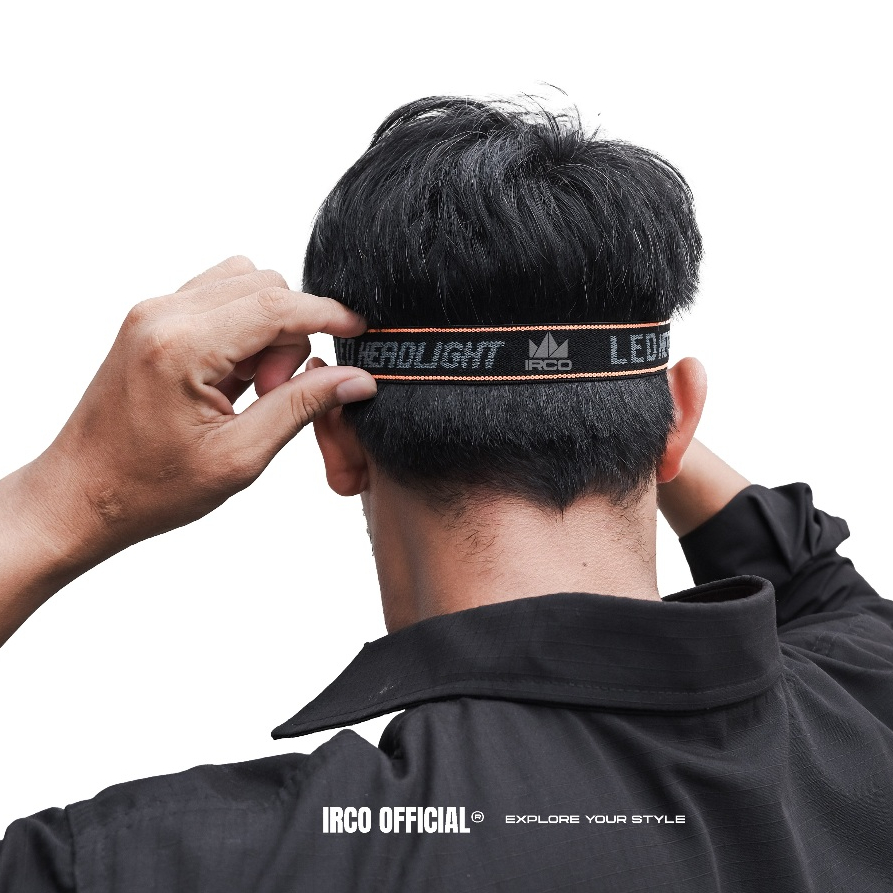 Jual IRCO Headlamp Outdoor Sensor Gerak Tangan Waterproof Charger Free ...