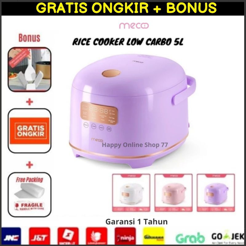 Jual Mecoo Rice Cooker Digital 5L 1.8L - Low Carbo Rice Cooker - Less ...