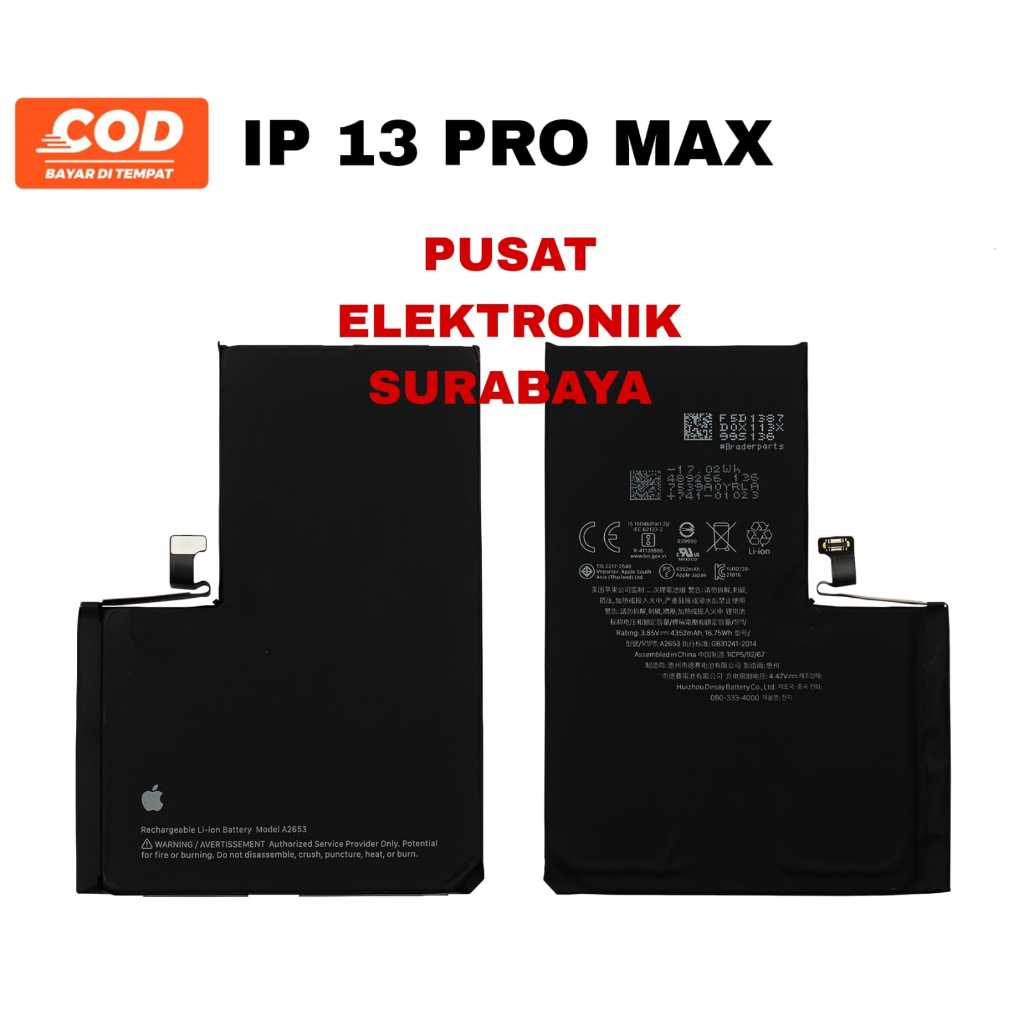 Jual BATERAI IP 13 PRO MAX - ORIGINAL | Shopee Indonesia
