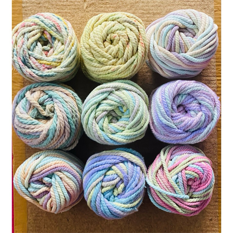 Jual Benang Macrame Gradasi 4mm / Tali Katun gradasi 4mm | Shopee Indonesia