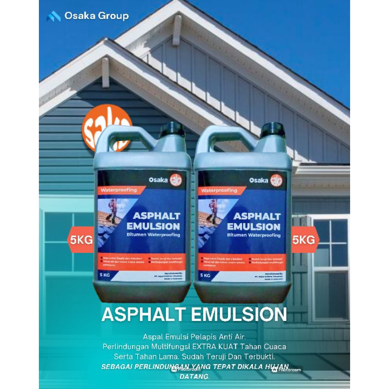 Jual Aspal cair 5kg Aspal emulsi 5kg Aspal cair anti bocor 5kg Cat ...