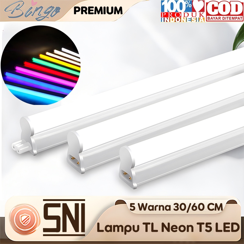 Jual Lampu TL Neon T5 LED 5W(30cm)/10W(60cm) Tube Warna Warni SNI | Shopee Indonesia