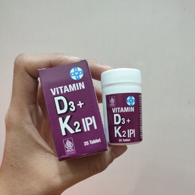 Jual ipi Vitamin D3 K2 isi 25 tablet D3 tulang | Shopee Indonesia