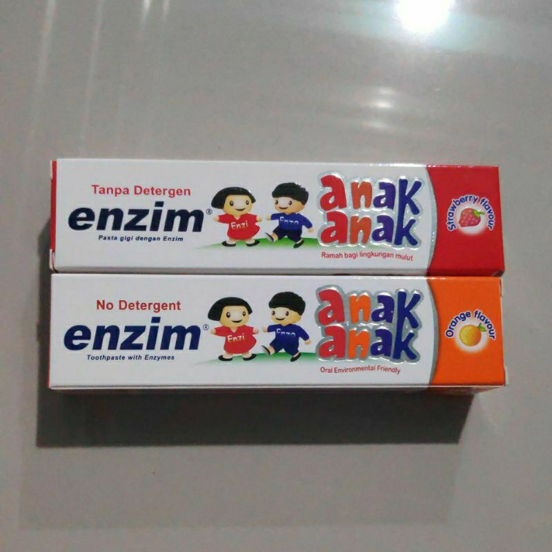 Jual Enzim Pasta Gigi Anak Kids 63 g - 42 g Odol No Detergent Orange ...