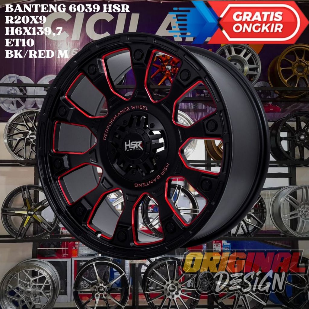 Jual Velg Mobil Ring 20 HSR BANTENG R20 UNTUK FORTUNER , PAJERO , DMUX , EVEREST | Shopee Indonesia