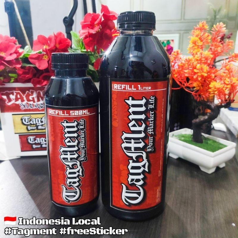 Jual Tagment 1Liter Tinta Hitam Permanent Tinta Black Outdoor Tinta ...