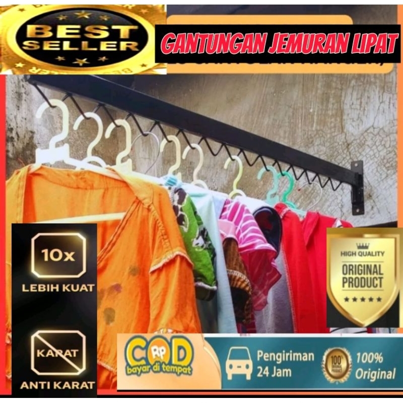 Jual Jemuran Baju dinding Lipat Jemuran Lipat Portable Praktis Jemuran ...