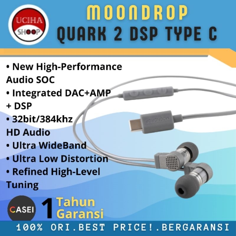 Jual Moondrop Quark 2 DSP MIC Refined High Level Tuning Single Dynamic ...