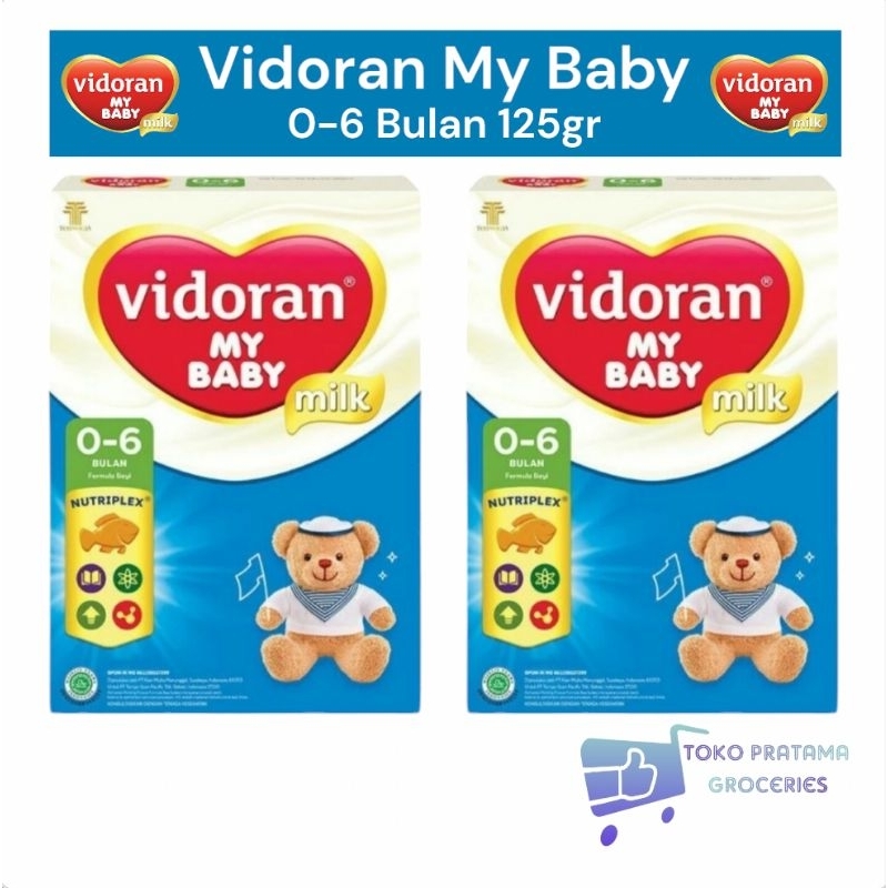 Jual VIDORAN MY BABY SUSU FORMULA BAYI 0-6 BULAN 125GR | Shopee Indonesia
