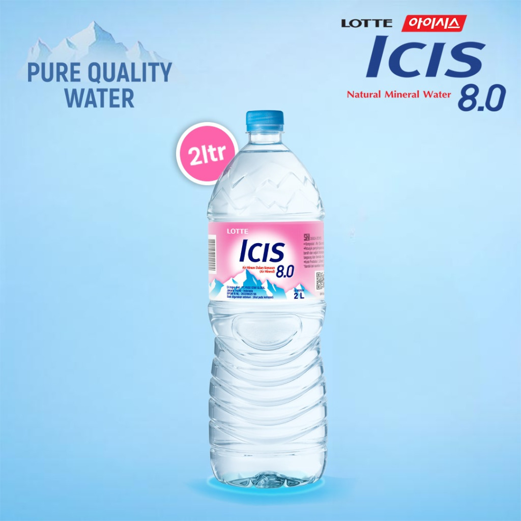 Jual Air Mineral Korea - Lotte ICIS Mineral Water 8.0 - 2 L ( 1 Botol ...