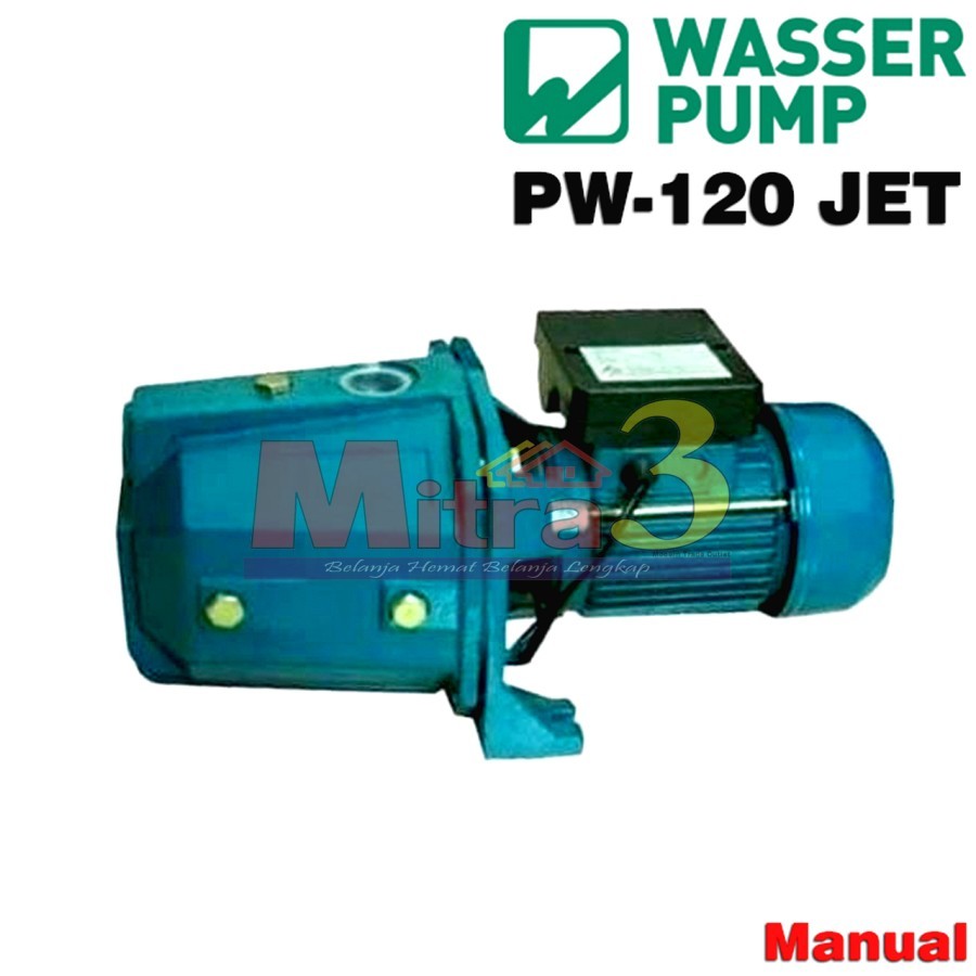 Jual WASSER PW-120 JET Pompa Air Sumur Dangkal Semi JET Pump PW120 ...