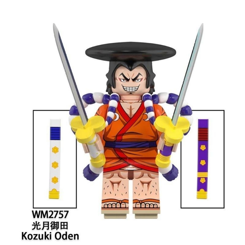 Jual Mini Action Figure Kozuki Oden Anime One Piece Brick Mainan Balok ...