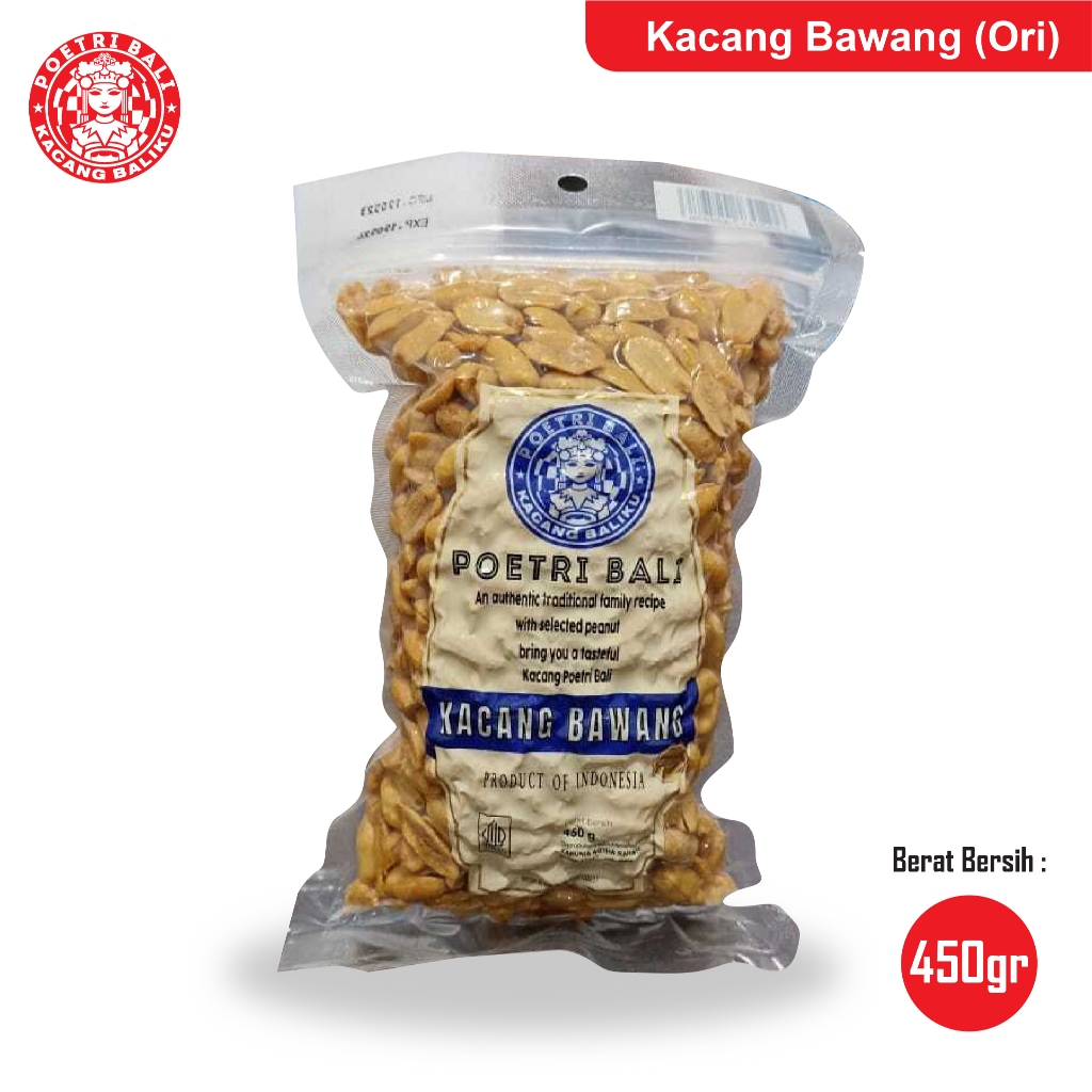 Jual Poetri Bali - Kacang Bawang 450 gram - Makanan Ringan Khas Bali ...