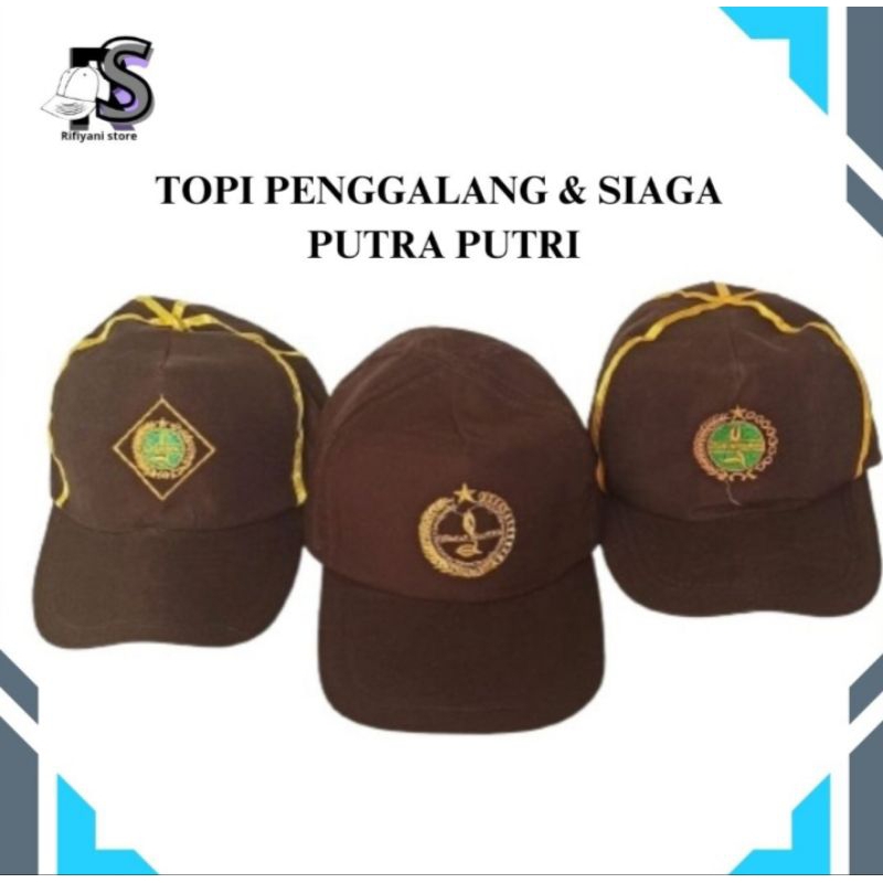 Jual Topi pramuka penggalang/siaga putra dan putri | Shopee Indonesia