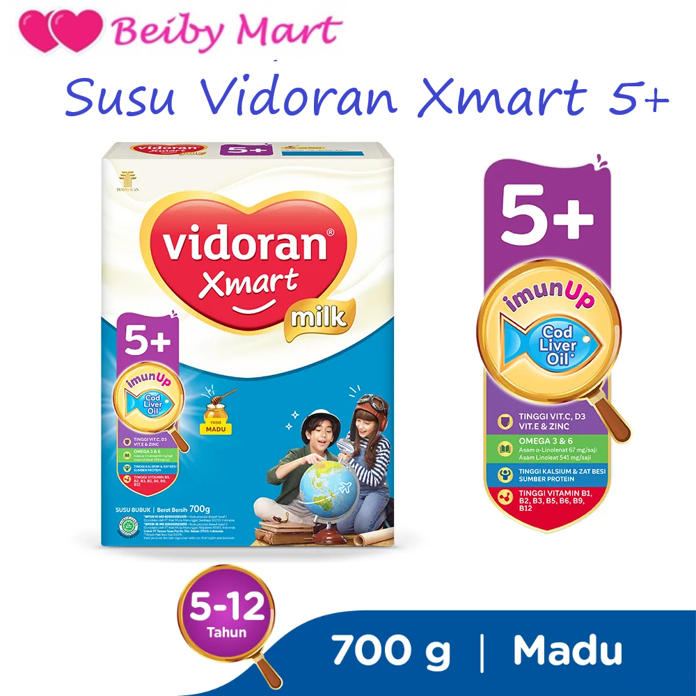 Jual Susu Anak VIDORAN XMART Tahap 5 Plus Rasa Madu Netto Isi 700Gram ...