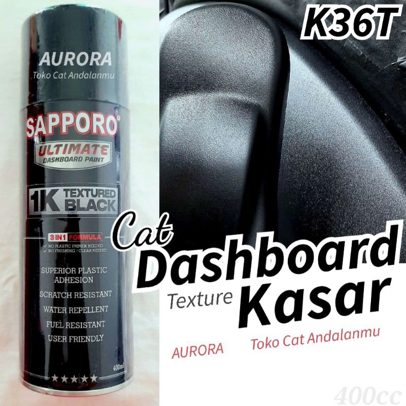 Jual Cat Dasbor Kasar SAPPORO ULTIMATE K36T Dashboard Paint 1K Textured Black Hitam Untuk Body ...