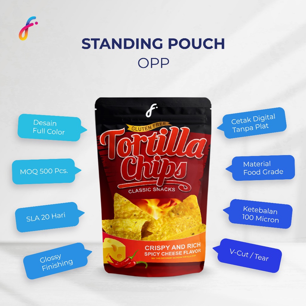 Jual Cetak Standing Pouch Economy OPP 100 Glossy - 16 x 25 cm | Shopee ...