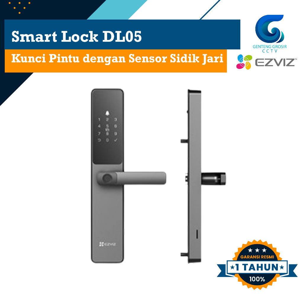 Jual Ezviz DL05 Smart Lock - Kunci Pintu Cerdas dengan Sensor Sidik Jari | Shopee Indonesia