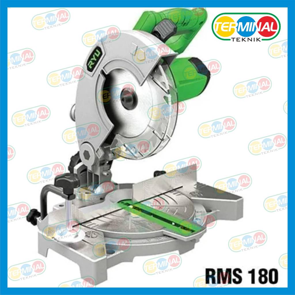 Jual Miter Saw RYU RMS 180 Mesin Potong Alumunium 7inch | Shopee Indonesia