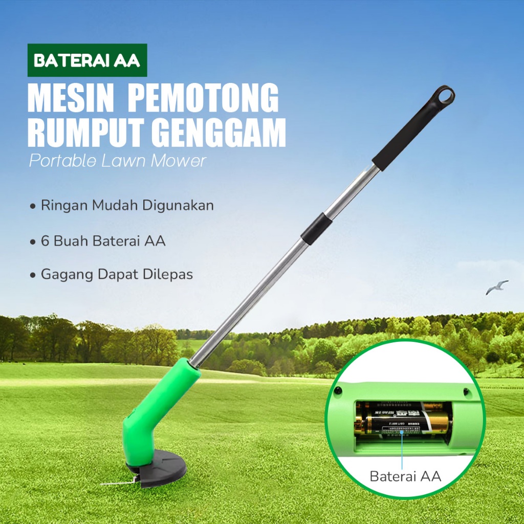 Jual COD - Mesin Pemotong Rumput Portable Baterai / Alat Potong ...