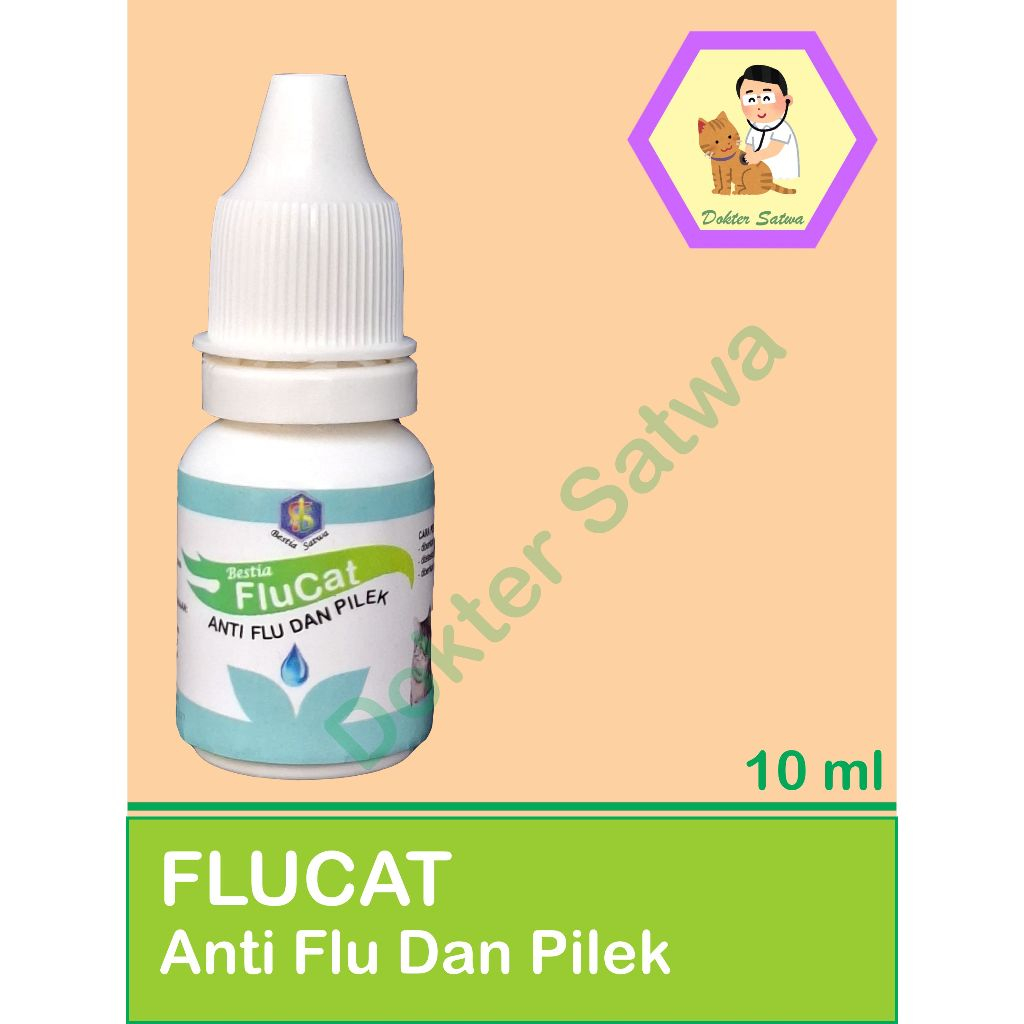 Jual BESTIA FLUCAT Obat Anti Flu Pilek Kucing Obat Bersin Kucing Obat ...