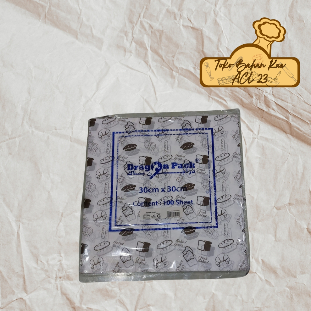 Jual Kertas Pembungkus Kue Roti/Kertas MG Paper/Kertas Pembungkus ...